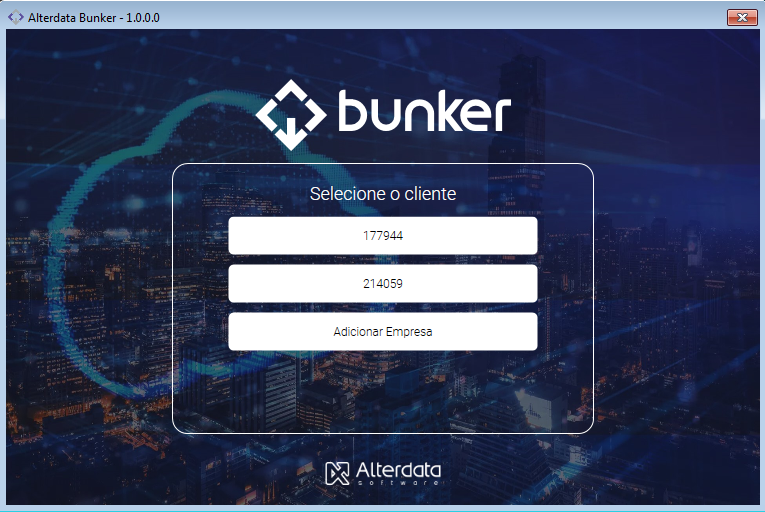 Aplicativo Alterdata Bunker - Alterdata Backup