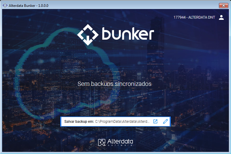 Aplicativo Alterdata Bunker - Alterdata Backup