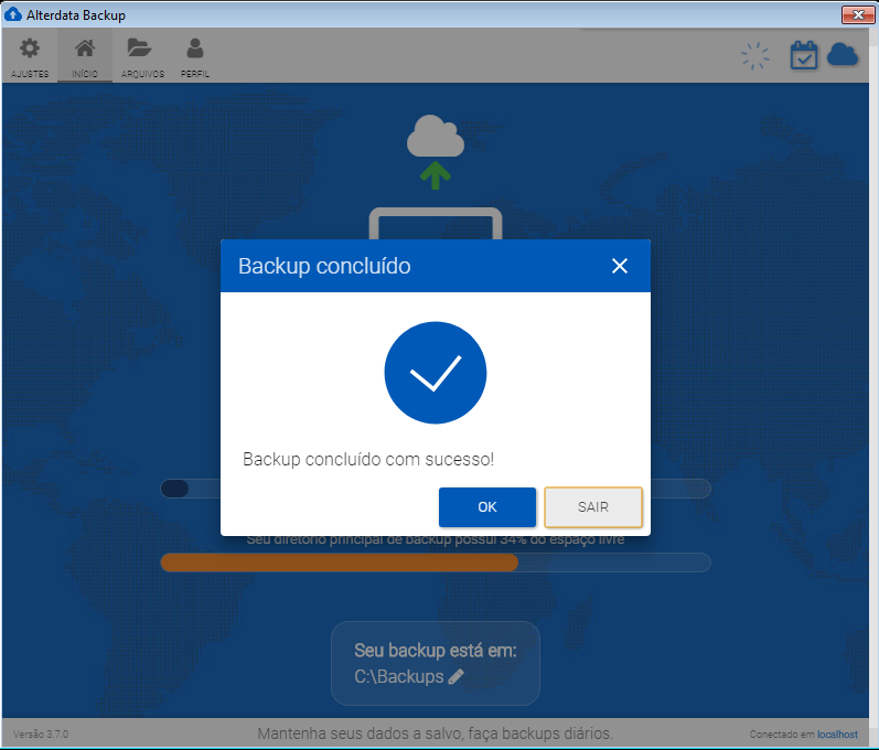 Versão 3.7.0 - Alterdata Backup