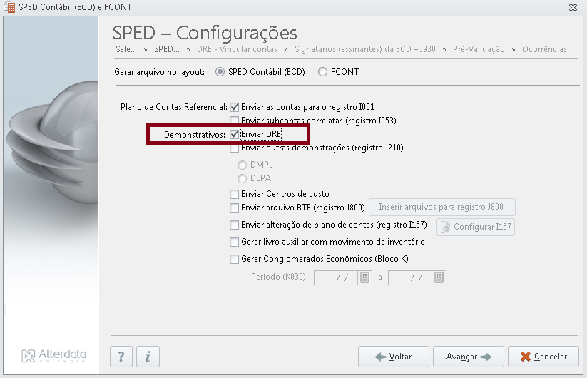 SPED ECD - Como configurar o sistema para levar a DRE no SPED ... SPED ECD - Como configurar o sistema para levar a DRE no SPED ...