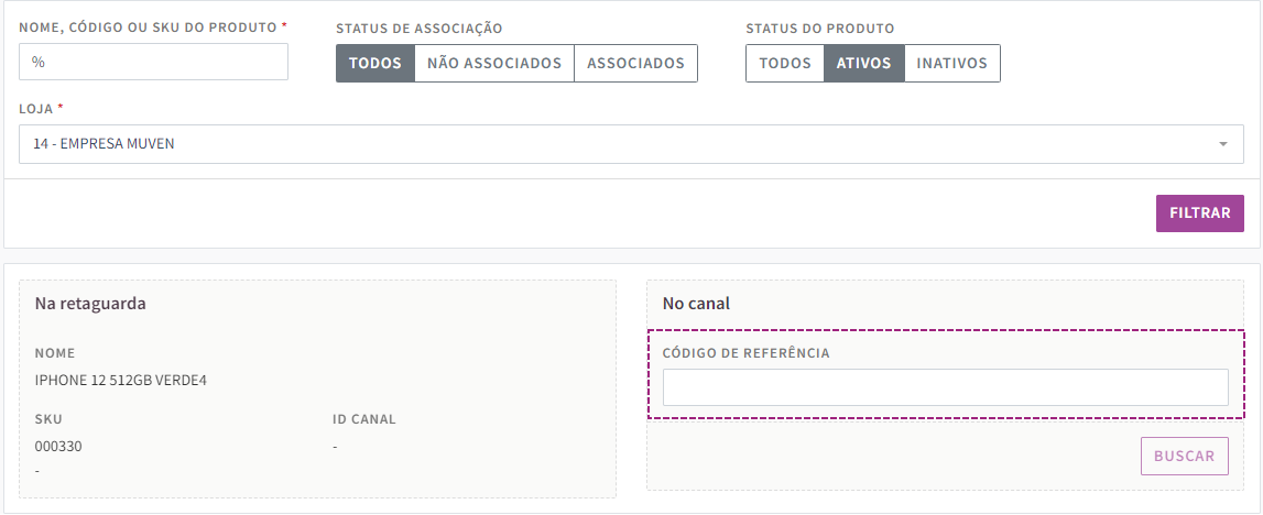 Associações Canal x Bimer - Bimer - Base de Conhecimento