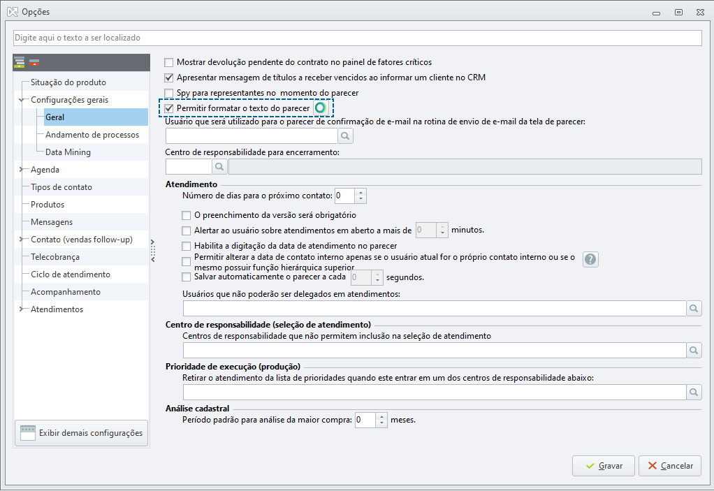 CRM - Formatação de parecer - Bimer - Base de Conhecimento