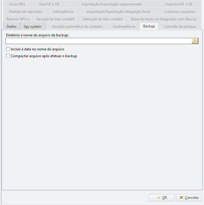 GERAIS - Agendar Backup - Bimer - Base de Conhecimento