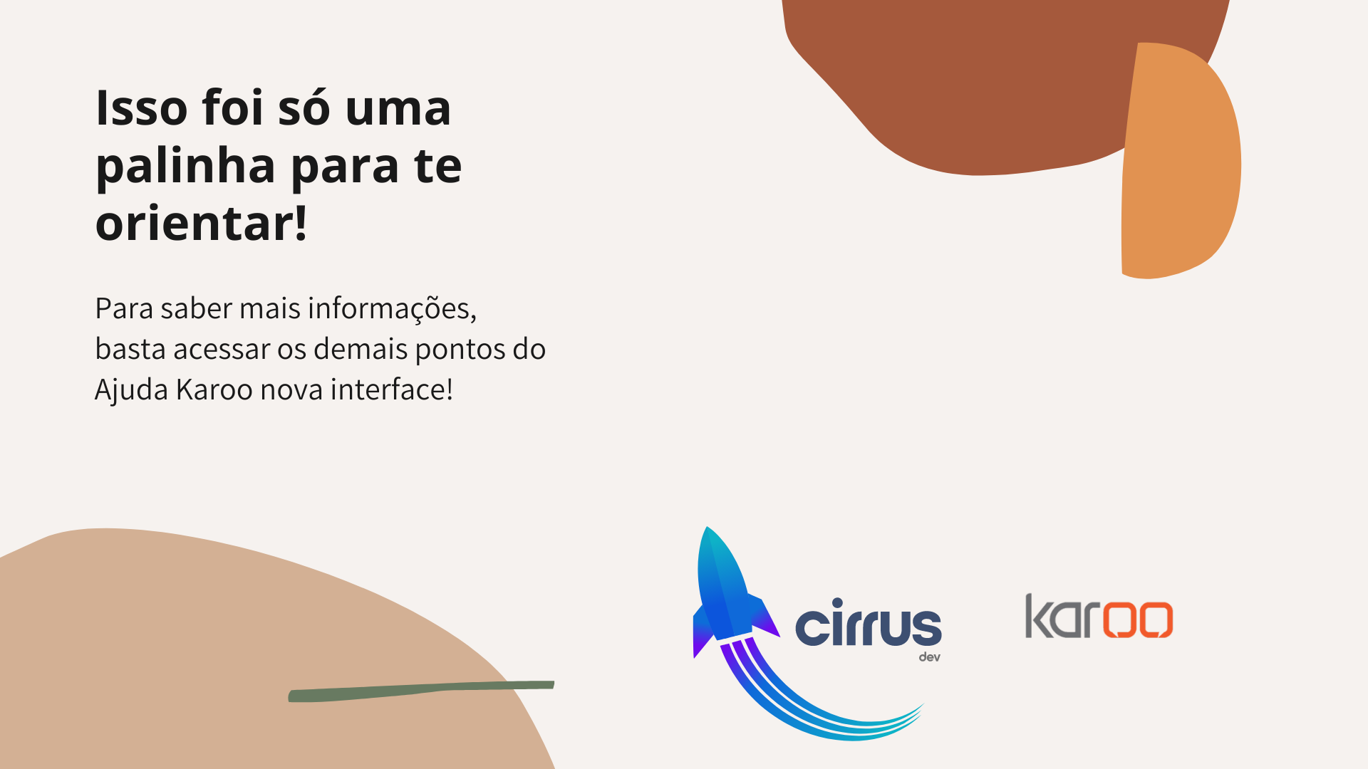 Dicas nova interface Karoo - Karoo Chat