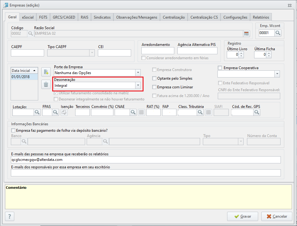 eSocial - Erro no evento S-1280 - 289 - O Percentual de Redução da ...