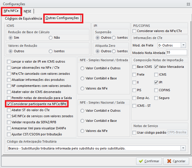 DMED - Como configurar a importação para considerar as notas modelo 65 ...