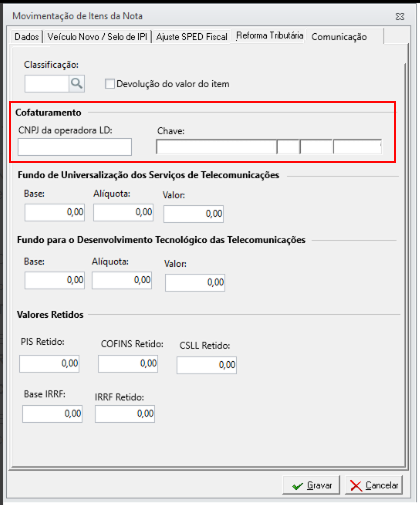 NOTA FISCAL - Fatura de Serviços de comunicação eletrônica - Modelo 62 ...