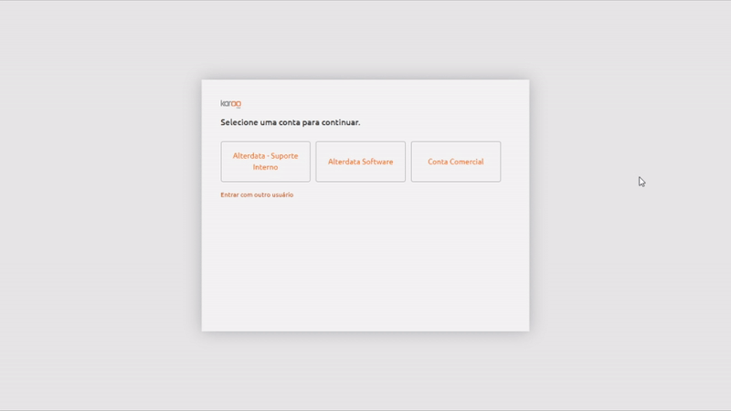 Acessando o Karoo (nova interface) - Karoo