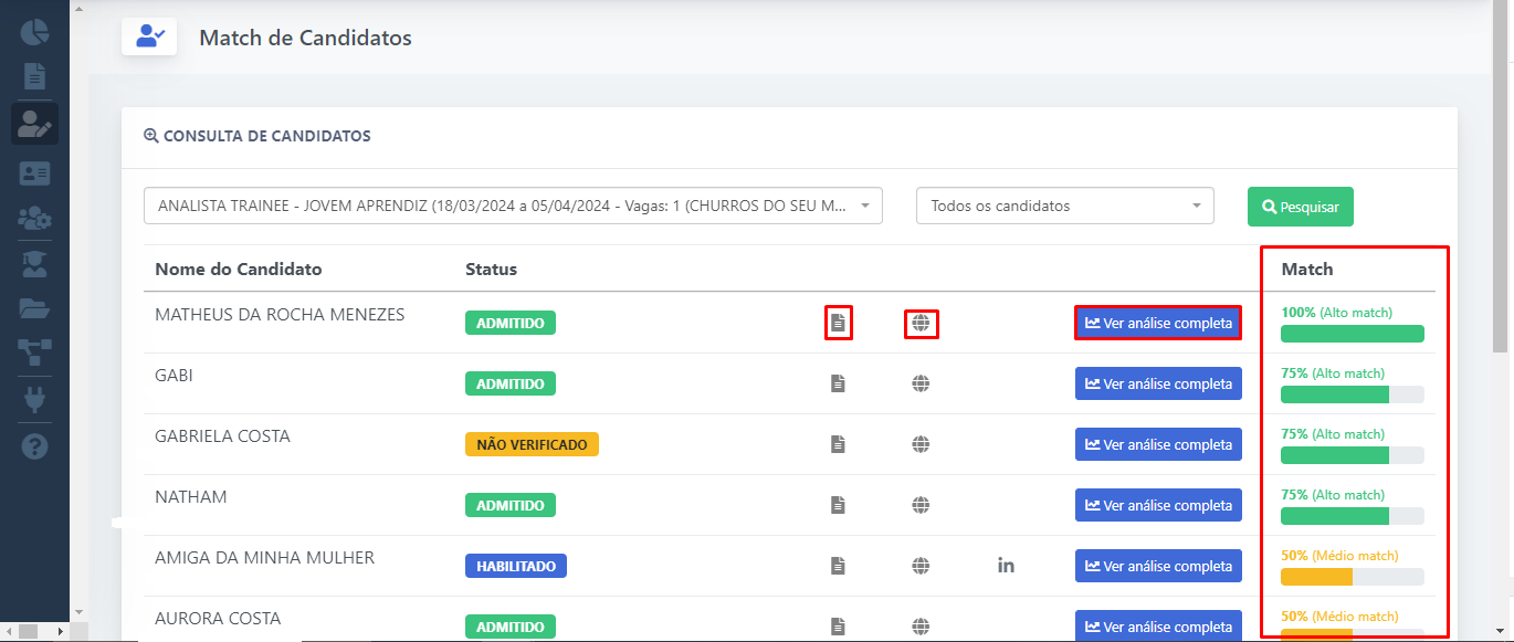 Peoplenet - RH - Como funciona o Match de candidatos - Peoplenet - Base ...