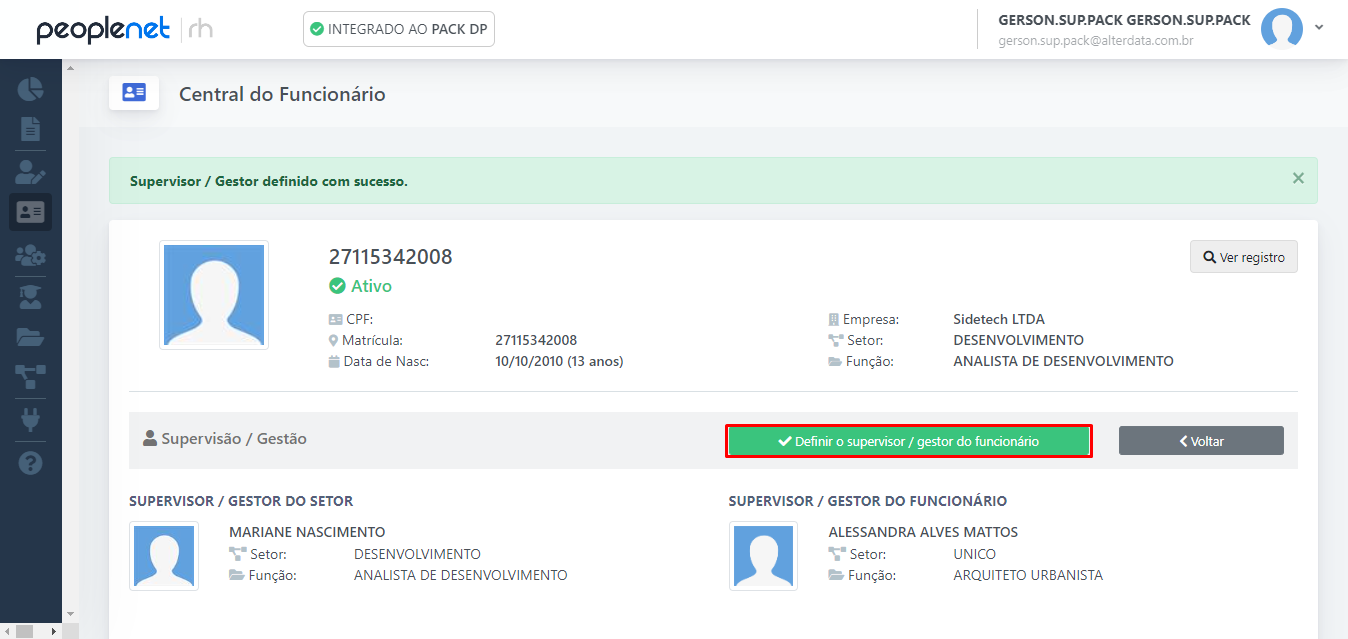 Peoplenet - RH - Como vincular um Supervisor/Gestor a um funcionário ...