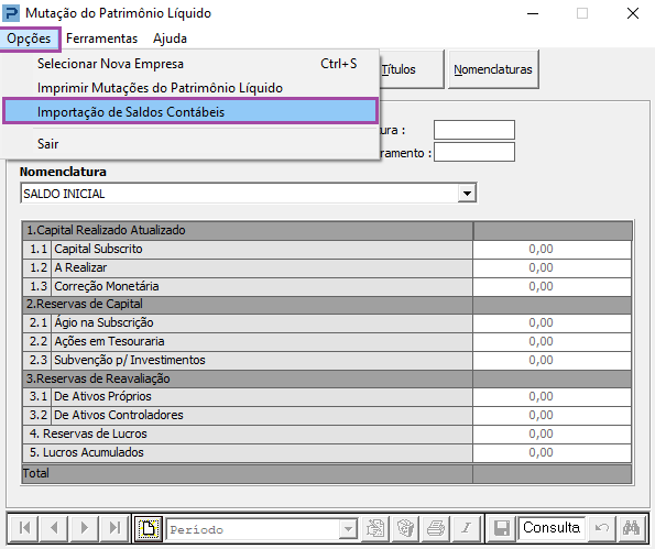 C583 - SPED ECD - Como gerar DLPA e DMPL - Base de Conhecimento - Contábil