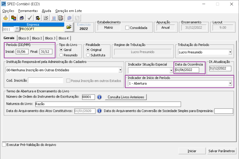 C203 - SPED ECD - Como gerar o Sped de empresa que iniciou as ...