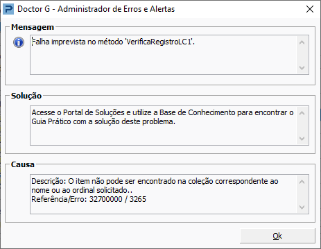 C1769 - Importação de lançamentos txt - Falha imprevista no método ...