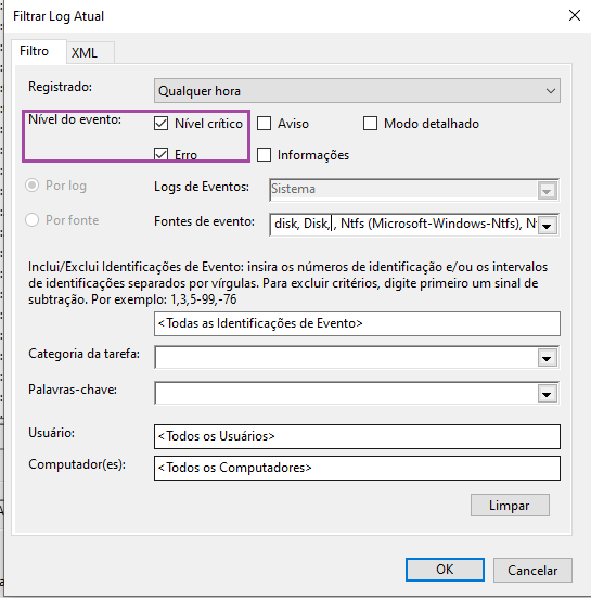 I1154 - Como evidenciar que a maquina está com erro de disco? - Base de ...
