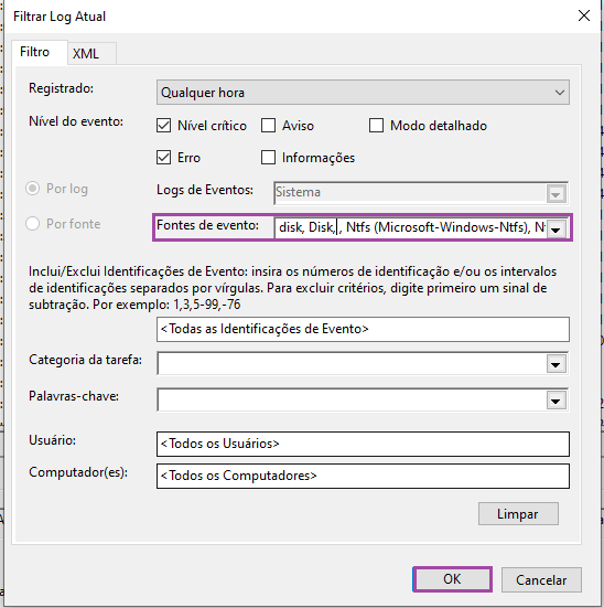 I1154 - Como evidenciar que a maquina está com erro de disco? - Base de ...