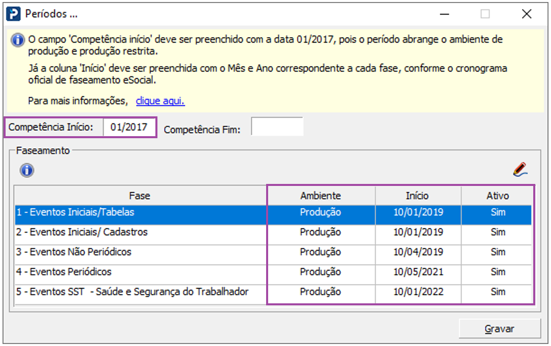 FP74 - eSocial - Melhorias implementadas no Gerenciador - Base de ...