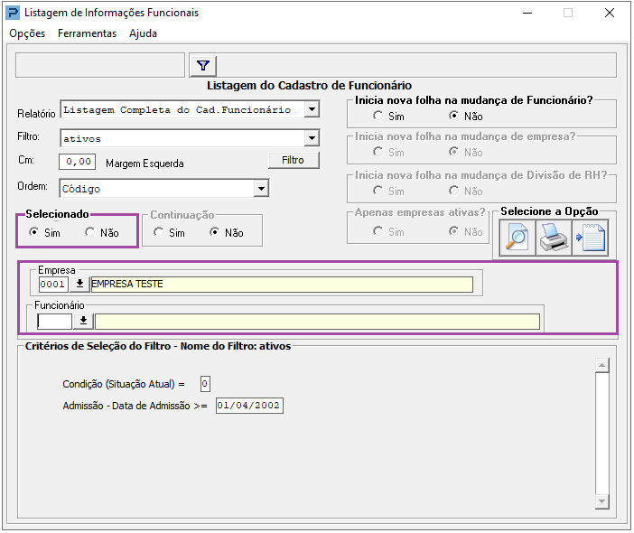 FP1176 - Relatórios - Como gerar listagem do cadastro do funcionário em ...