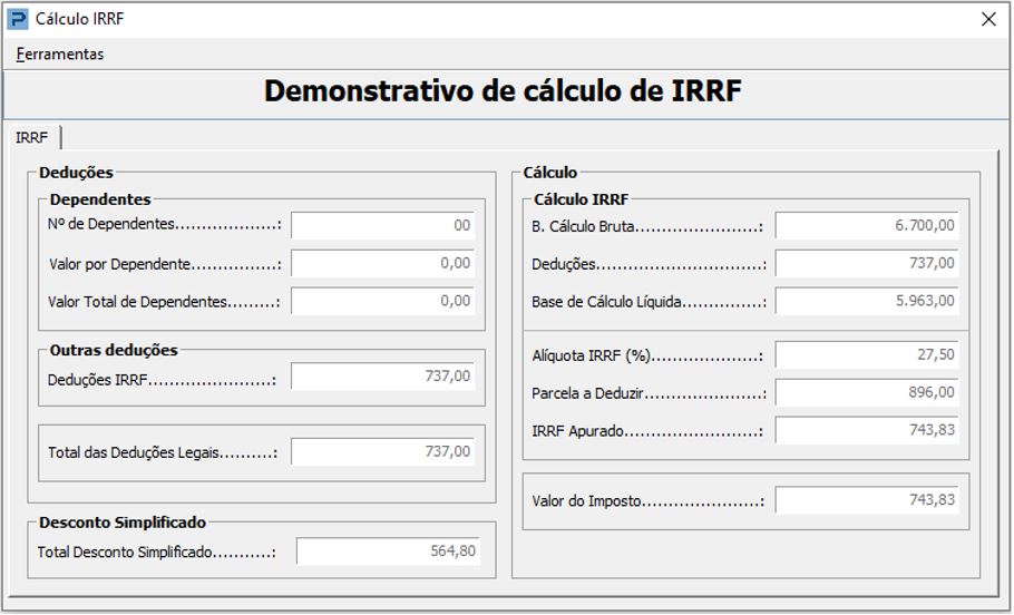 FP3145 - Controle de Sócios – Como conferir o valor de IRRF no Recibo ...