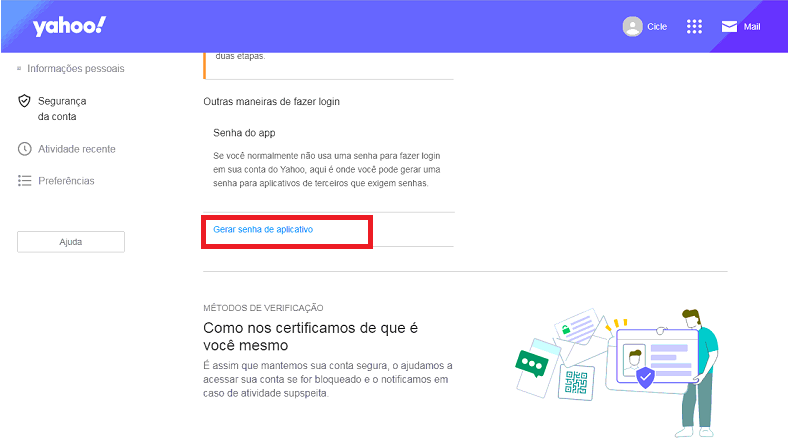 Como gerar senha de app para os provedores de email - Hotmail e Yahoo e Gmail - Shop - Base de ...