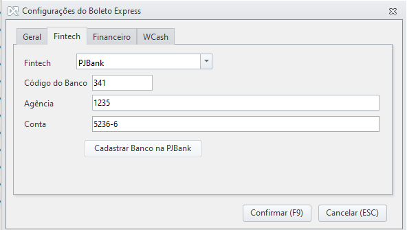 Configuração do PJBank - Shop - Base de Conhecimento