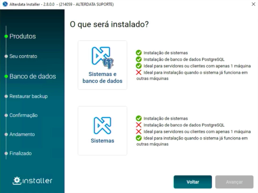 Alterdata installer - Spice - Base de Conhecimento